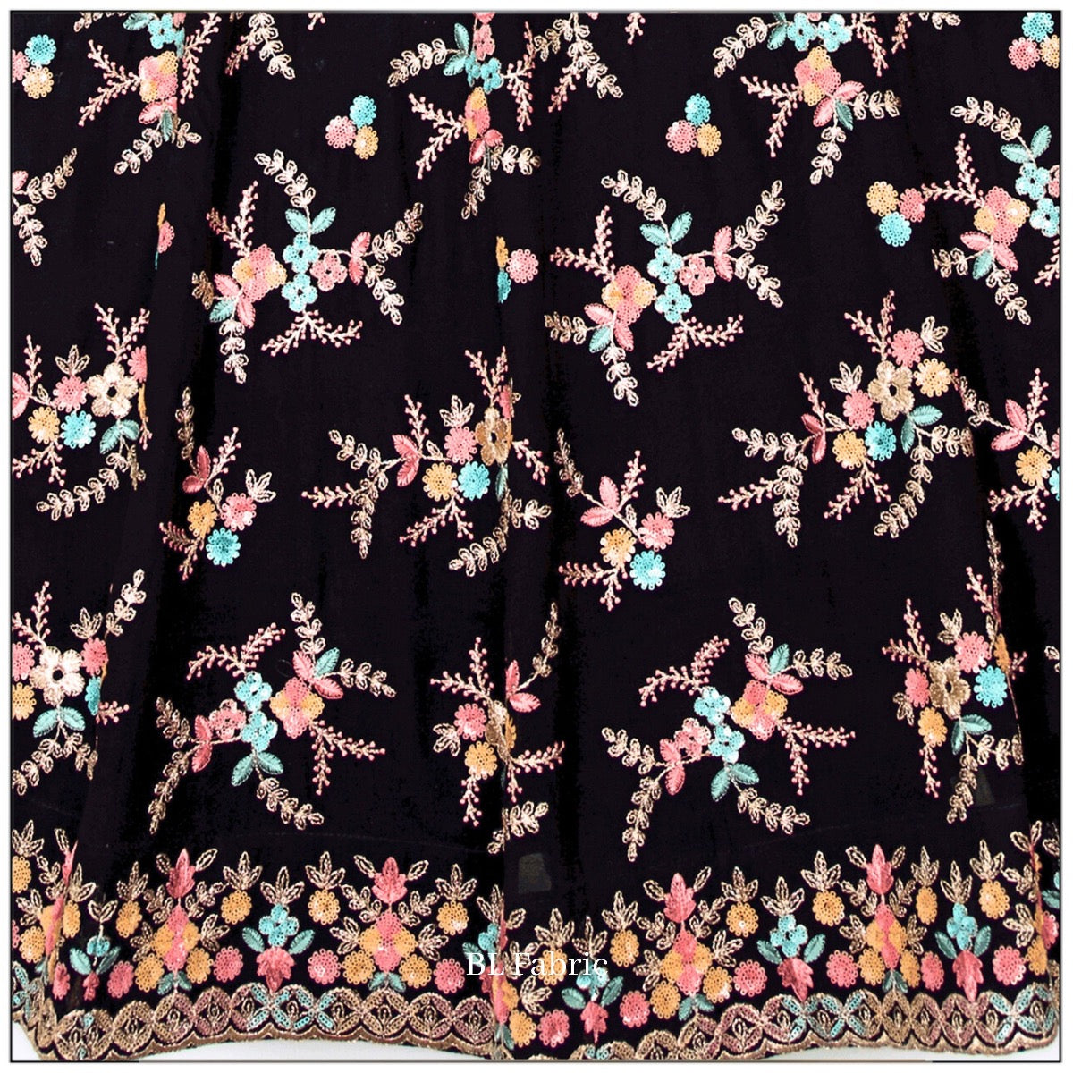 Black color Embroidery & Sequence work Designer Lehenga Choli for Any ...