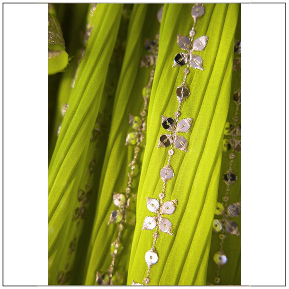 Parrot Green color Sequence Thread work Designer Wedding Lehenga Choli ...